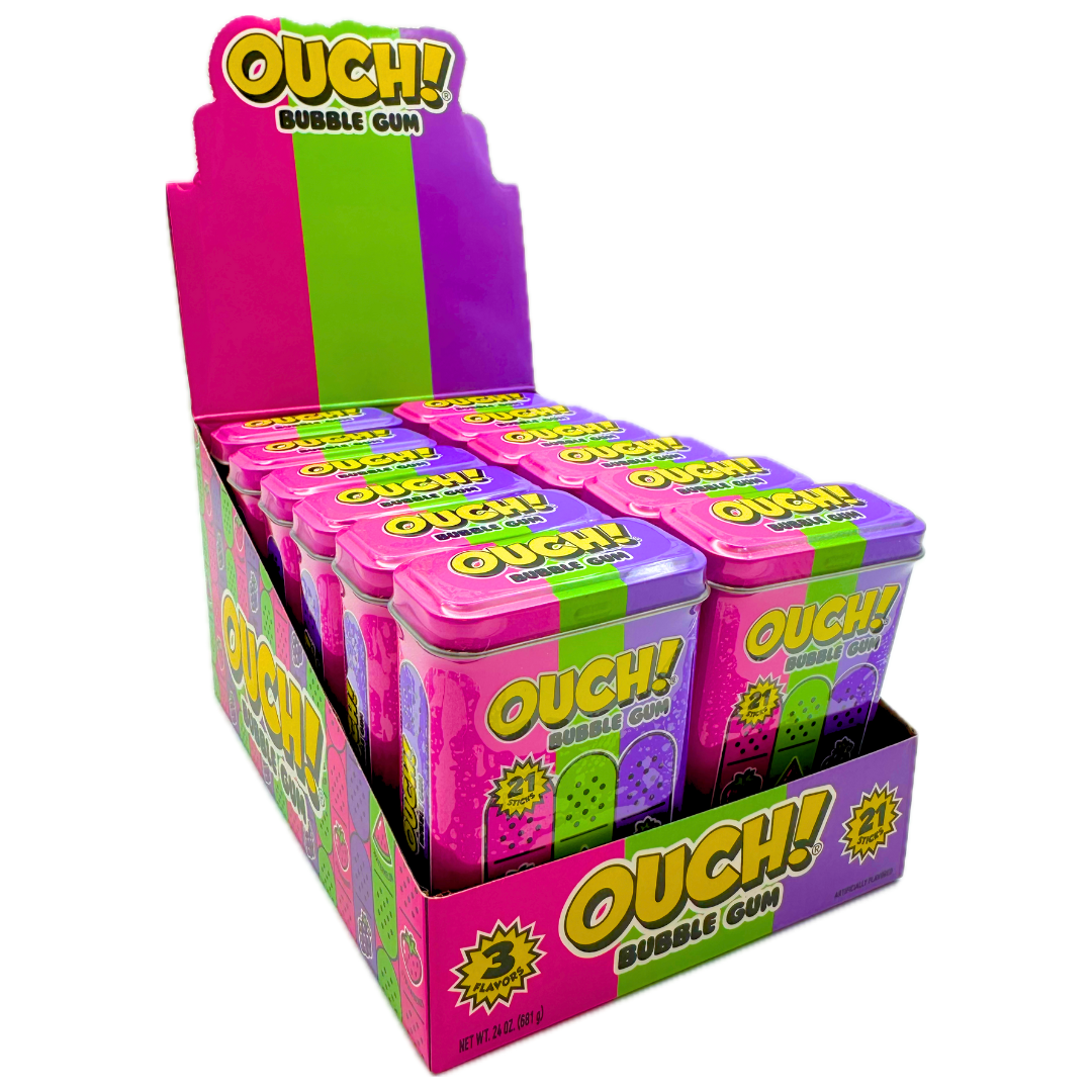 Ouch! Bubble Gum - 2oz / 12ct – Blair Candy Company