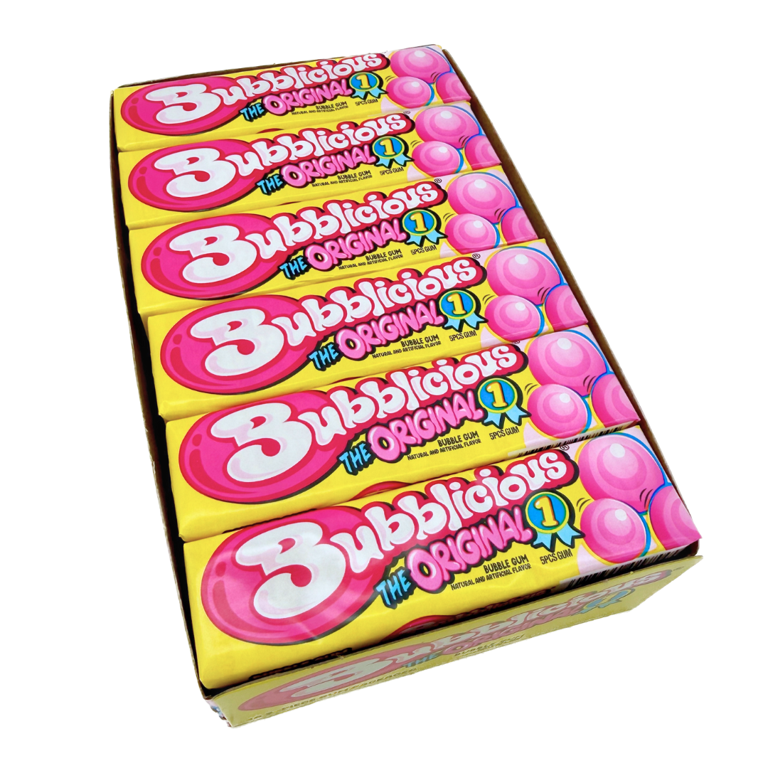 Bubblicious Original Bubble Gum - 5pc / 18ct – Blair Candy Company