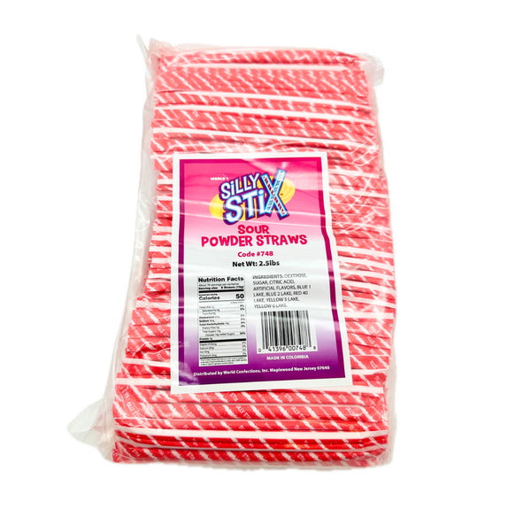 Silly Sticks Cherry Sour Powdered Candy Straws - 2.5lb – Blair Candy ...