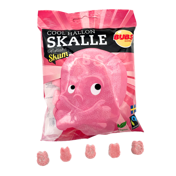 BUBS Cool Raspberry Skull Foam Candy - 90g – Blair Candy Company