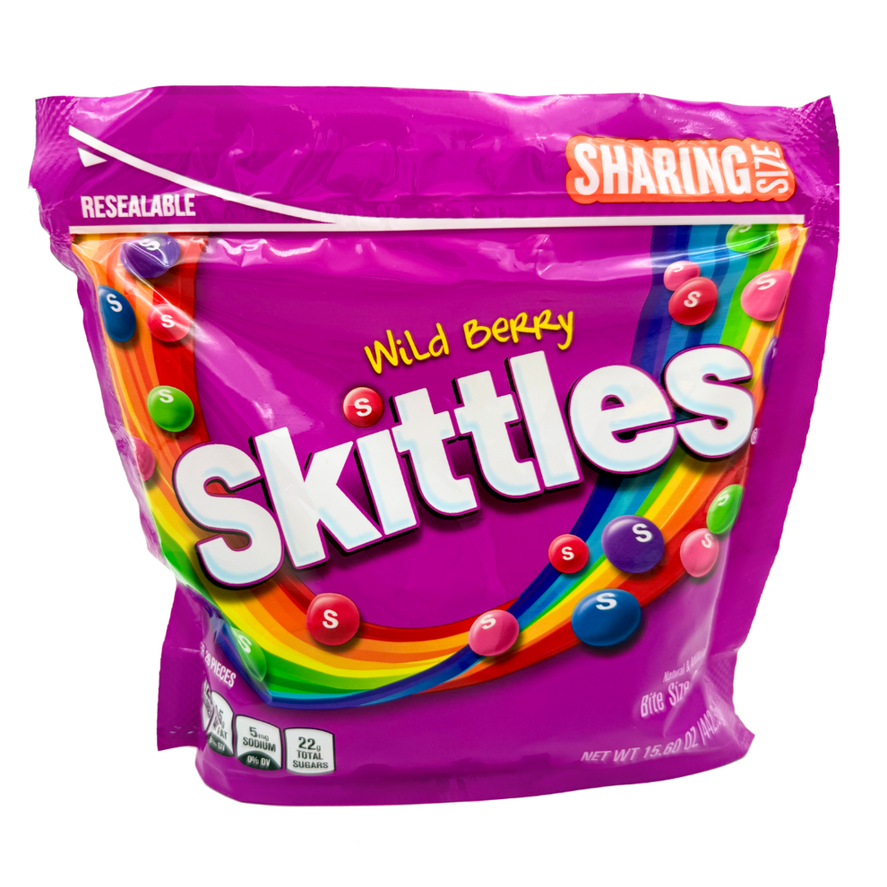 Wild Berry Skittles Sharing Size Bag - 15.6oz – Blair Candy Company