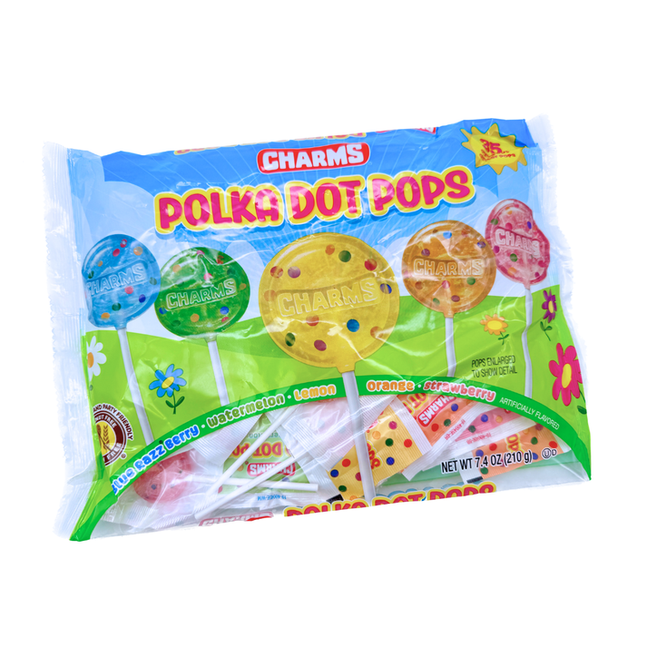 Charms Polka Dot Pops - 35pc – Blair Candy Company