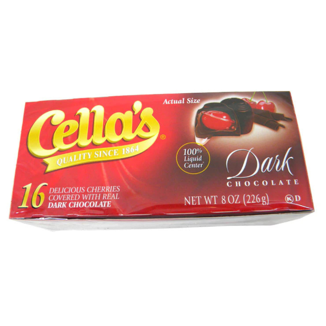 Cellas Dark Chocolate Covered Cherries 8oz. | BlairCandy.com – Blair ...