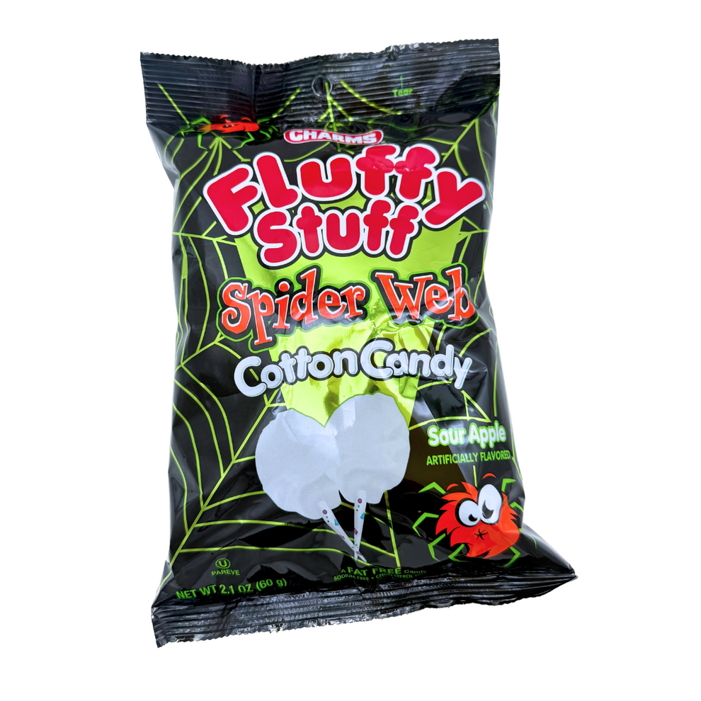 Spider Web Charms Cotton Candy | Halloween Candy | BlairCandy.com – Blair Candy Company