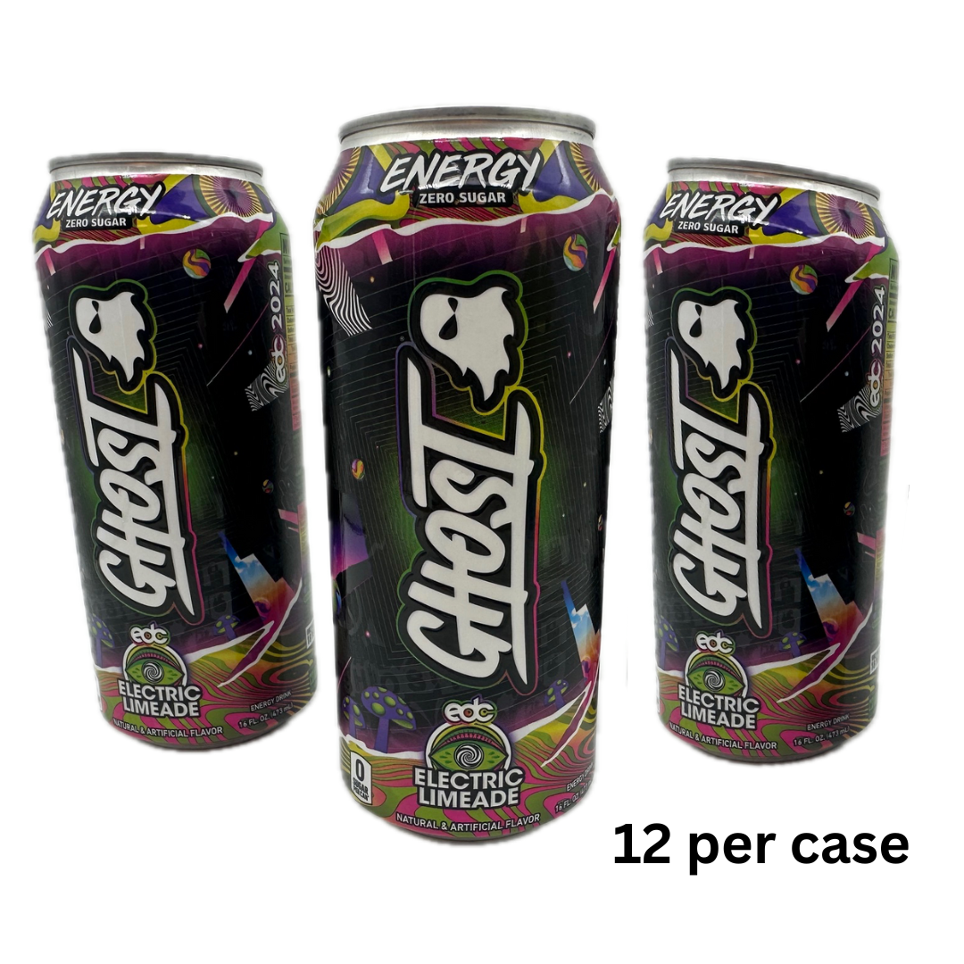 Ghost Energy Drink EDC Electric Limeade - 16oz / 12ct – Blair Candy Company