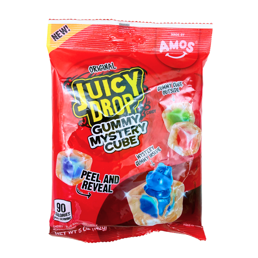 AMOS Original Juicy Drop Mystery Cube Gummy Candy - 5oz – Blair Candy ...