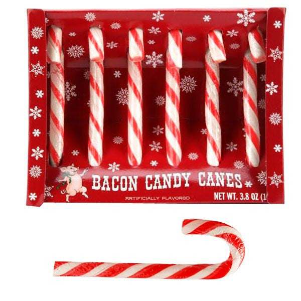 Bacon Candy Canes 6 Count Archie McPhee – Blair Candy Company