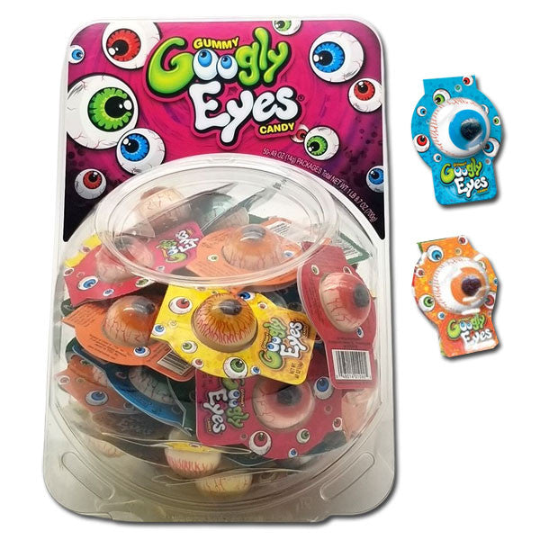 Gummy Googly Eyes 50 Count Jar - BlairCandy.com – Blair Candy Company
