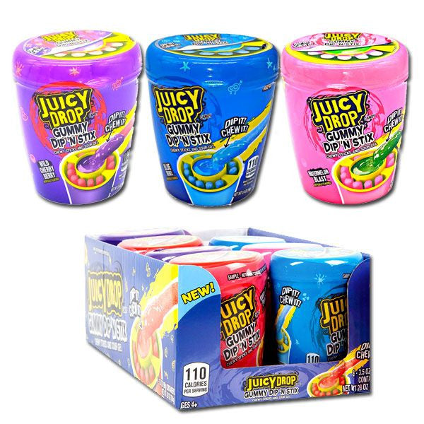 Juicy Drop Gummi Dip N Sticks 8 Count – Blair Candy Company