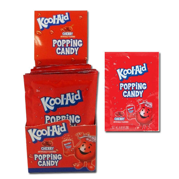 Kool Aid Popping Candy Cherry 20 Count – Blair Candy Company