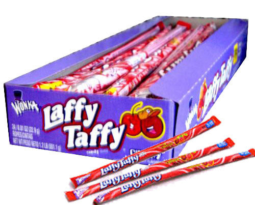 Cherry Laffy Taffy Rope 24ct.| BlairCandy.com – Blair Candy Company