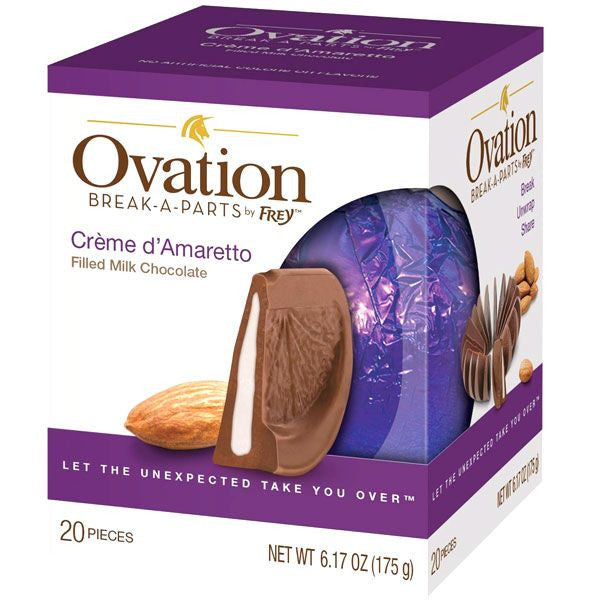 Ovation Creme De Amaretto Milk Chocolate 6.17oz Ball – Blair Candy Company