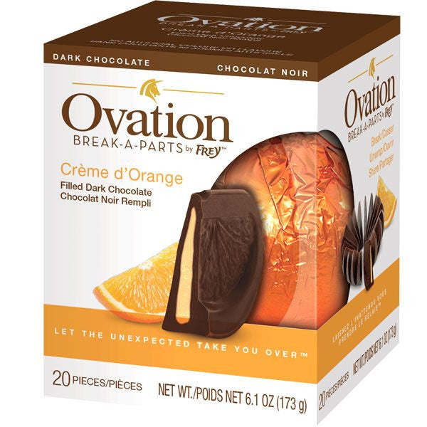 Ovation Creme De Orange Dark Chocolate 6.17oz Ball – Blair Candy Company