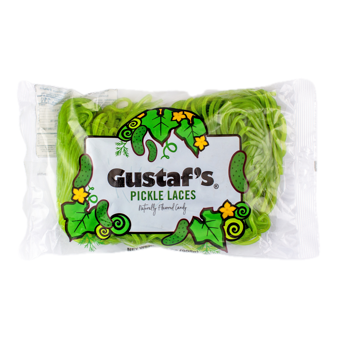 Gustaf's Pickle Laces Shoestring Licorice - 2lb – Blair Candy Company