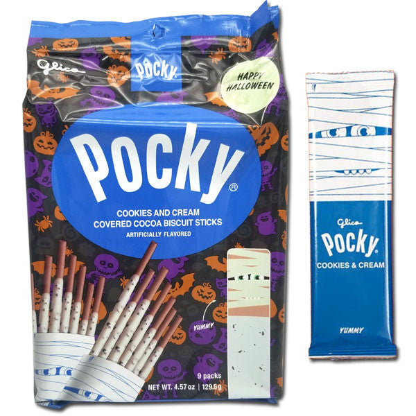 Pocky Cookies & Cream Treat Bag Halloween 9 Count – Blair Candy Company