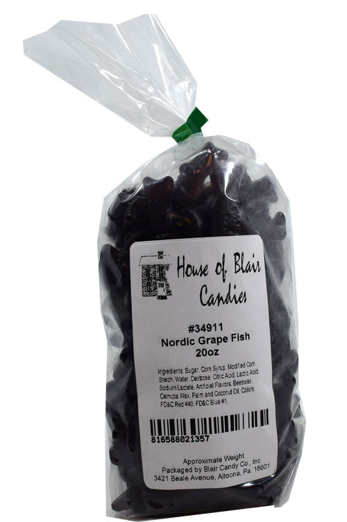 Nordic Grape Gummy Fish 20oz Bag | BlairCandy.com – Blair Candy Company