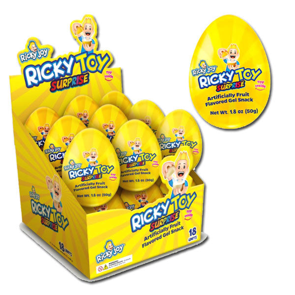 Ricky Toy Surprise Gel Snack w/Toy - 1.8oz / 18ct – Blair Candy Company