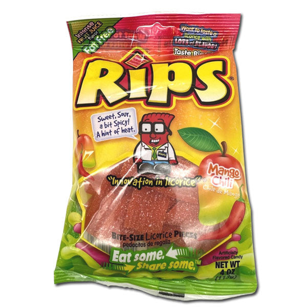 Rips Bite-Sized Mango Chili Licorice - 4oz – Blair Candy Company
