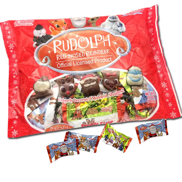 Rudolph Mini Chocolate Double Crisp Candies 10oz Bag – Blair Candy Company
