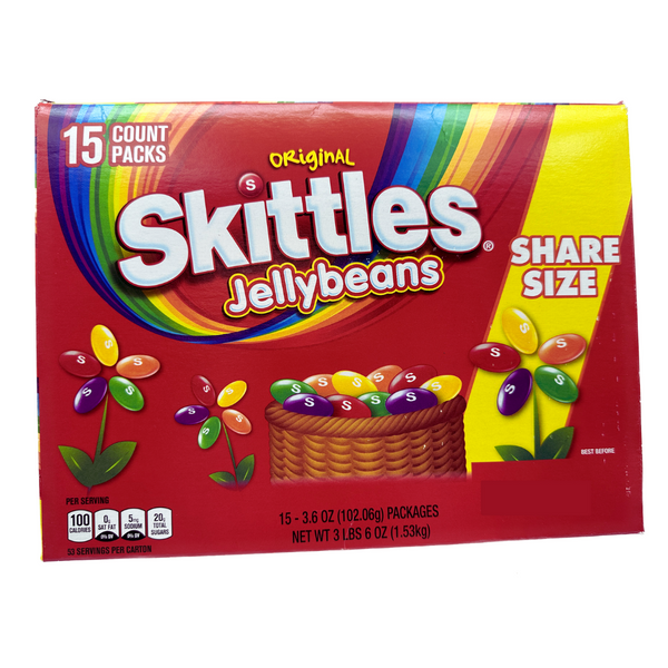 Skittles Share Size Jelly Beans - 3.6oz / 15ct – Blair Candy Company