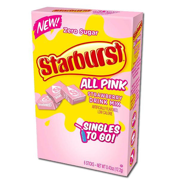 Starburst Singles To Go Zero Sugar Drink Mix, Strawberry 6 CT – Blair ...