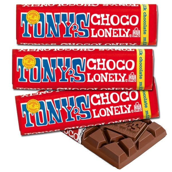 Tony's Chocolonely Milk Choc Candy Bars 35 Count – Blair Candy Company