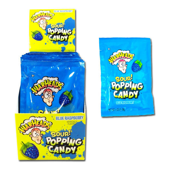 Warheads Sour Blue Raspberry Popping Candy 20 Count – Blair Candy Company