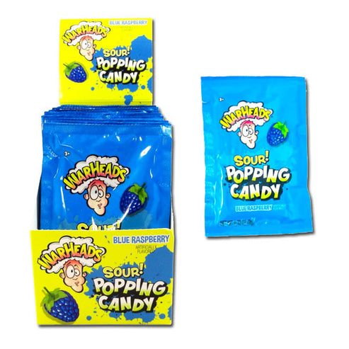 Warheads Sour Blue Raspberry Popping Candy 20 Count – Blair Candy Company